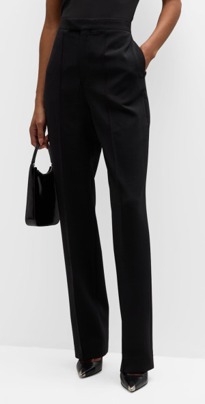 BITE Studios - High-Rise Straight-Leg Crepe Tuxedo Trousers