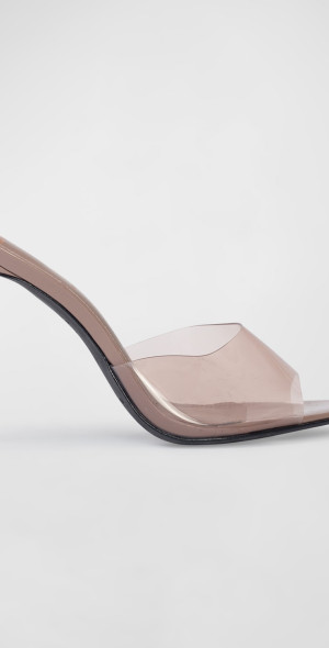 Black Suede Studio - Bella Stiletto Slide High-Heel Sandals