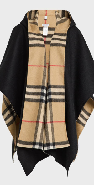 Burberry - Catherine Hooded Cashmere Cape