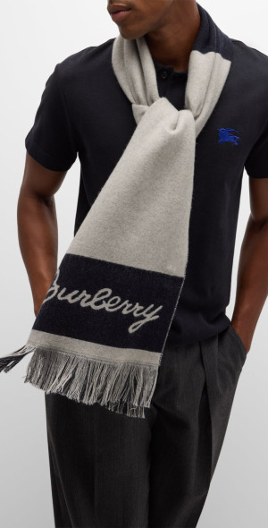 Burberry - Men's Cashmere Football Logo Scarf