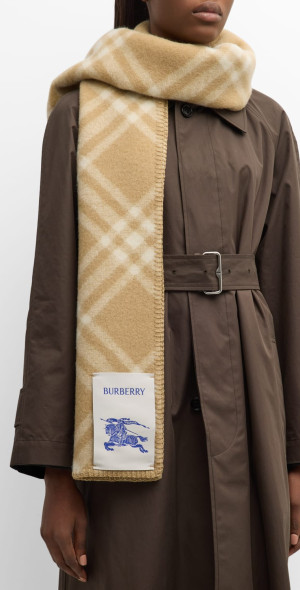 Burberry - Tri-Bar Check Wool Scarf