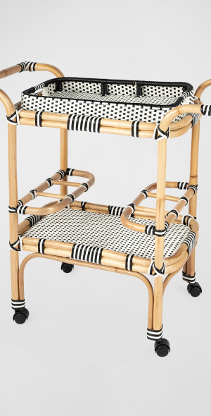 Butler Specialty Co - Suzette Rattan Bar Cart