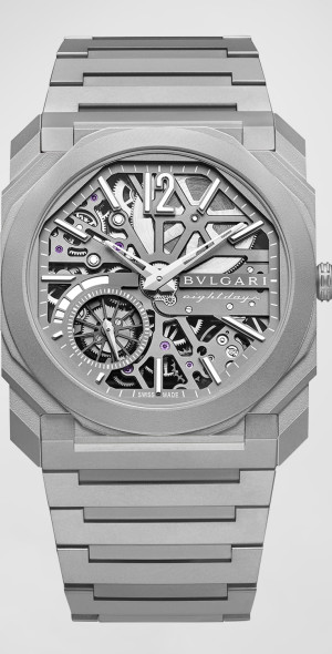 BVLGARI - Octo Finissimo Titanium Skeleton Watch, 40mm