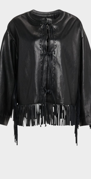 By Malene Birger - Zoena Fringed Leather Jacket