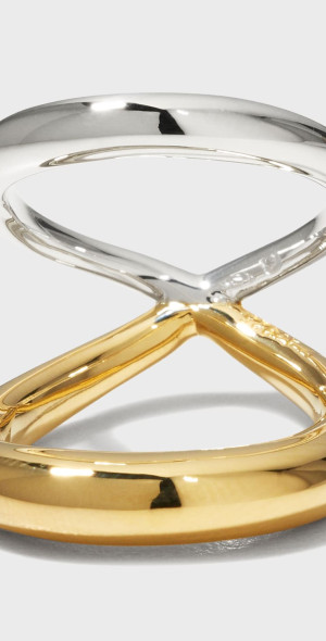 Charlotte Chesnais - Bague Surma Silver-Vermeil Double-Wrap Ring