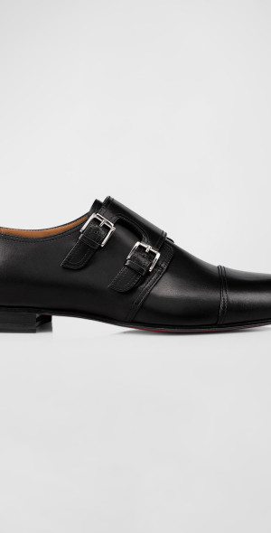 Christian Louboutin - Men's Mortimer Double-Monk Strap Loafers