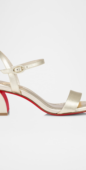 Christian Louboutin - Miss Jane Metallic Red Sole Sandals