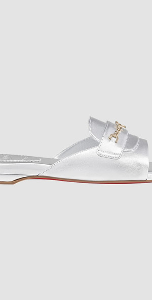 Christian Louboutin - Miss MJ Metallic Red Sole Mule Sandals