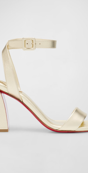 Christian Louboutin - Miss Sabina Metallic Red Sole Sandals
