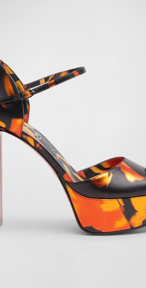 Christian Louboutin - Sandaloo Fire Red Sole Platform Sandals