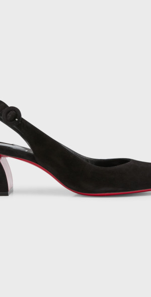 Christian Louboutin - So Jane Suede Red Sole Slingback Pumps