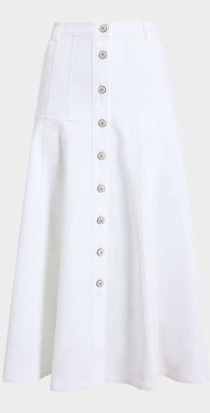 Cinq a Sept - Veena Button-Front Midi Skirt