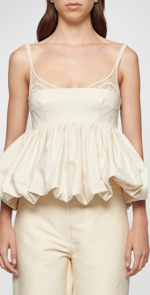 CLEA - Mimi Lace Peplum Top