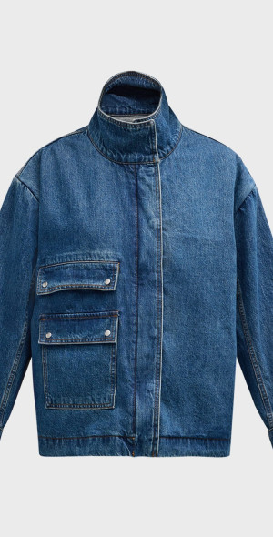 Co - Denim Bomber Jacket