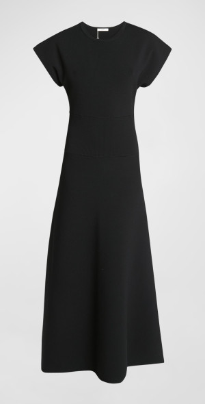 Co - Ribbed Panel Sleeveless Maxi Dress
