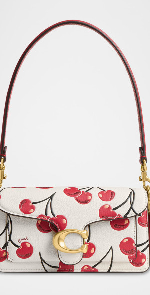 Coach - Tabby 20 Cherry-Print Leather Shoulder Bag