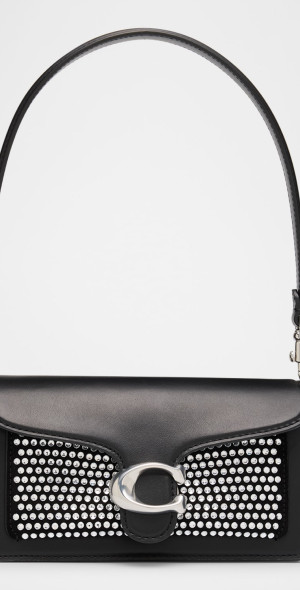 Coach - Tabby 20 Crystal Leather Shoulder Bag