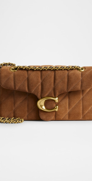 Coach - Tabby 26 Quilted Suede Shoulder Bag