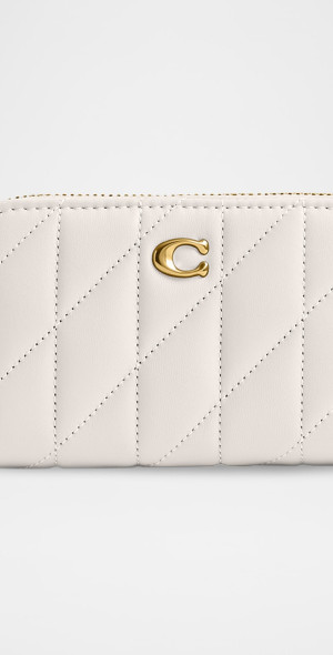 Coach - Zip Pillow Quilted Leather Card Case