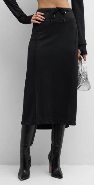 Courreges - Drawstring Tracksuit Maxi Skirt