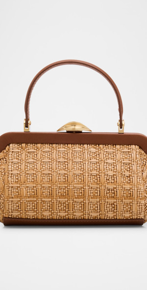 Cult Gaia - Zuma Frame Woven Crossbody Bag