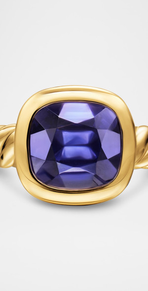 David Yurman - DY Mercer Stone Ring in 18K Gold, 10mm