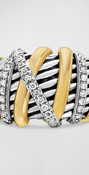 David Yurman - Helena Ring w/ Diamonds & 18k Gold