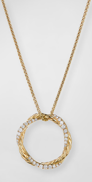 David Yurman - Petite Pave Infinity Pendant Necklace