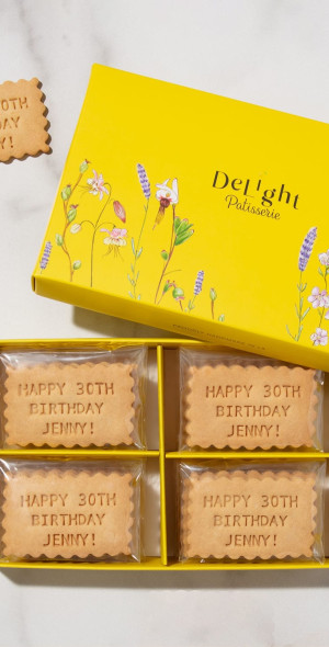 Delight Patisserie - Custom Message Shortbread Cookies
