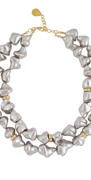 Devon Leigh - Pearly 2-Strand Necklace
