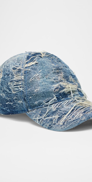 Diesel - Men's C-Assidy Distressed Denim Baseball Cap