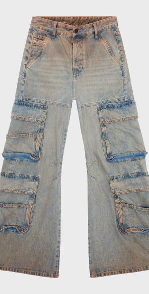 Diesel - Men's D-Sire Wide Leg Cargo Trousers