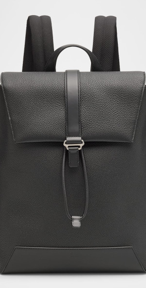 dunhill - Men's 1893 Harness Flap Leather Backpack