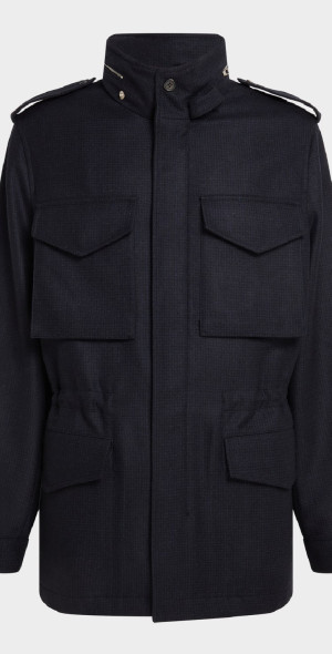 dunhill - Men's Wool Field Jacket with Detachable Liner