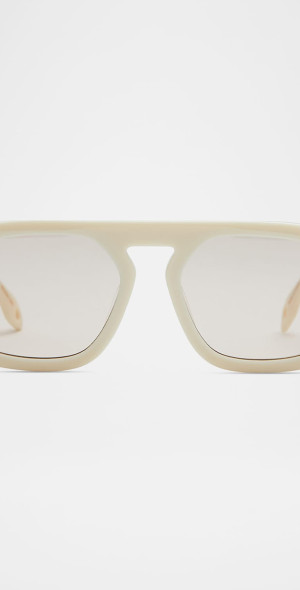 Elisa Johnson - Jane Acetate Aviator Sunglasses