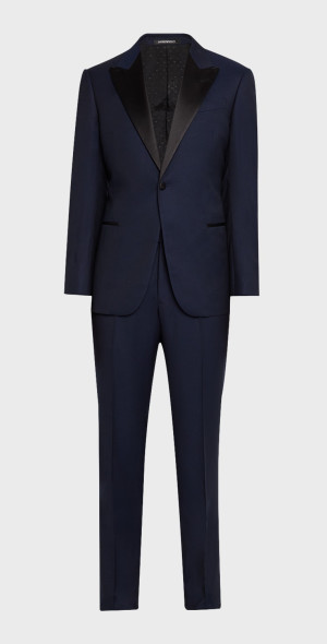 Emporio Armani - Men's Patterned Wool Peak Tuxedo