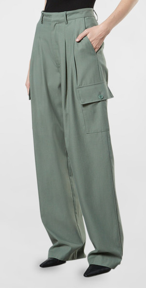 Enza Costa - Wide-Leg Cargo Pants