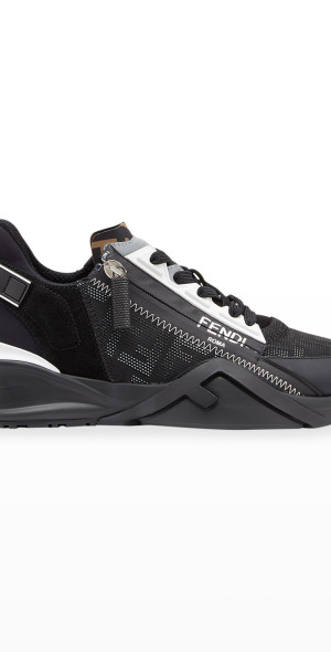 Fendi - Flow FF Side-Zip Trainer Sneakers