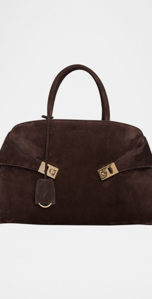 Ferragamo - Hug Suede Crossbody Bag