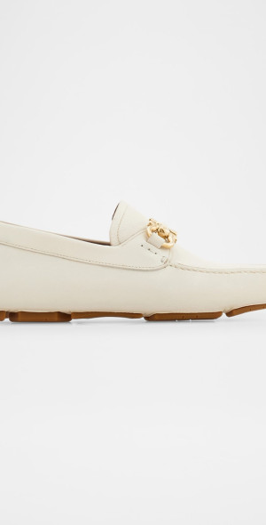 Ferragamo - Men's Parigi Leather Gancini-Bit Driver Loafers
