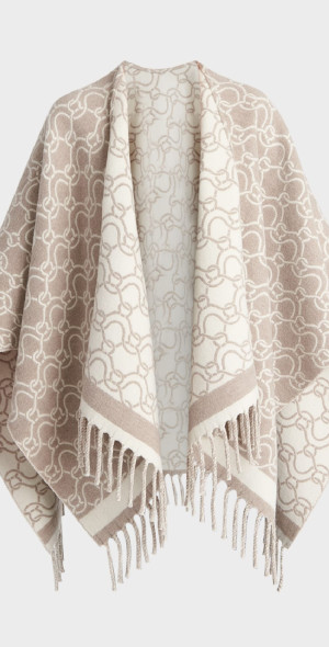 Ferragamo - Wave Fringe Wool Cape