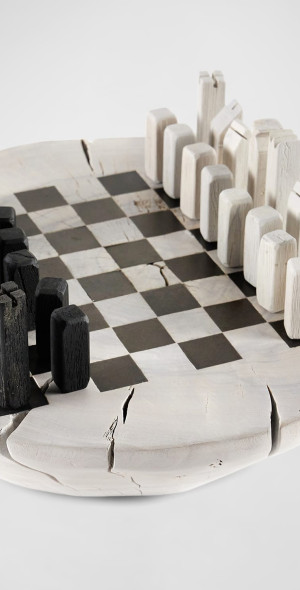 Four Hands - Carbonized Black Modern Chess Set