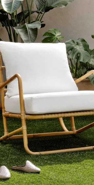 Four Hands - Riley Outdoor Chair, Faux Rattan