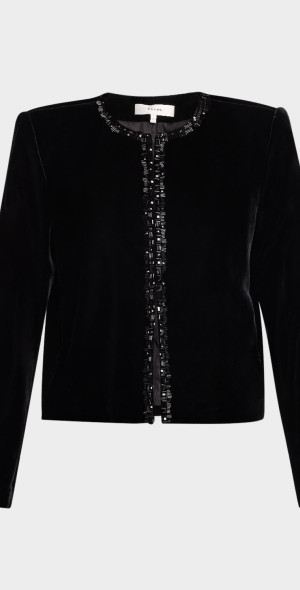 FRAME - Embellished Velvet Jacket