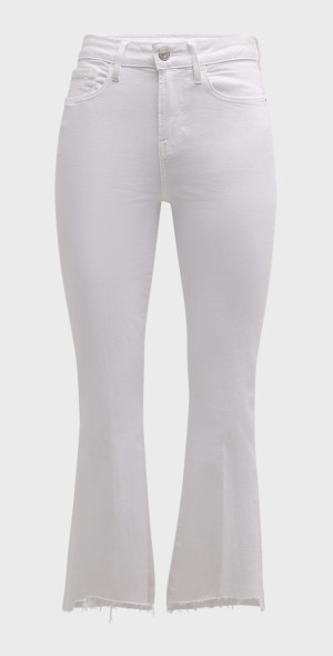 FRAME - Le Crop Mini Boot Raw Stagger Jeans