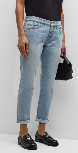FRAME - Le Garcon Boyfriend Cropped Jeans