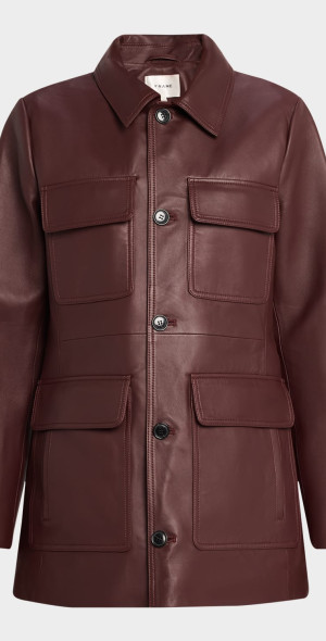 FRAME - Leather Safari Jacket