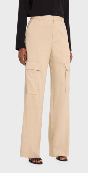 FRAME - Linen-Blend Cargo Pants