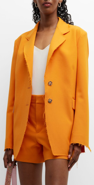 FRAME - Oversized Raw Edge Blazer