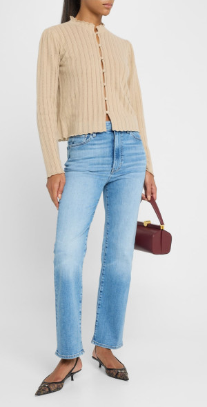 FRAME - Ruffled Cashmere Cardigan